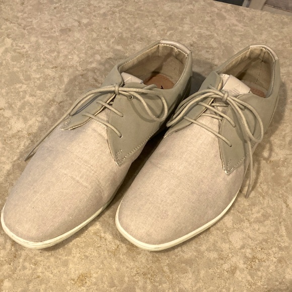 Aldo | Shoes | Aldo Suede And Linen Tan Lace Up Shoes Worn A Few Times ...